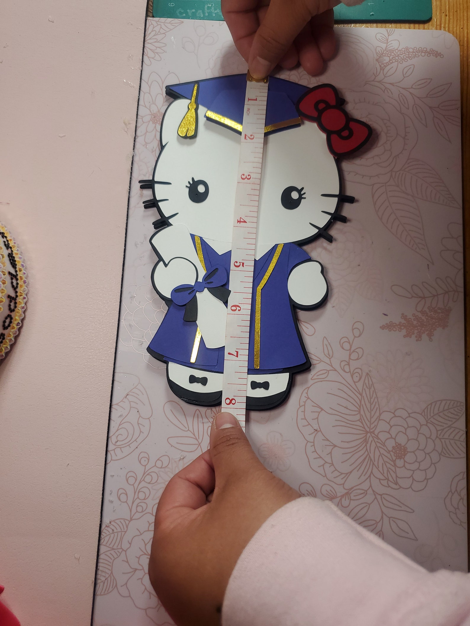 Hello Kitty Graduation Cake Topper, 8 X 5 Inch, Custom Cake Topper - Etsy