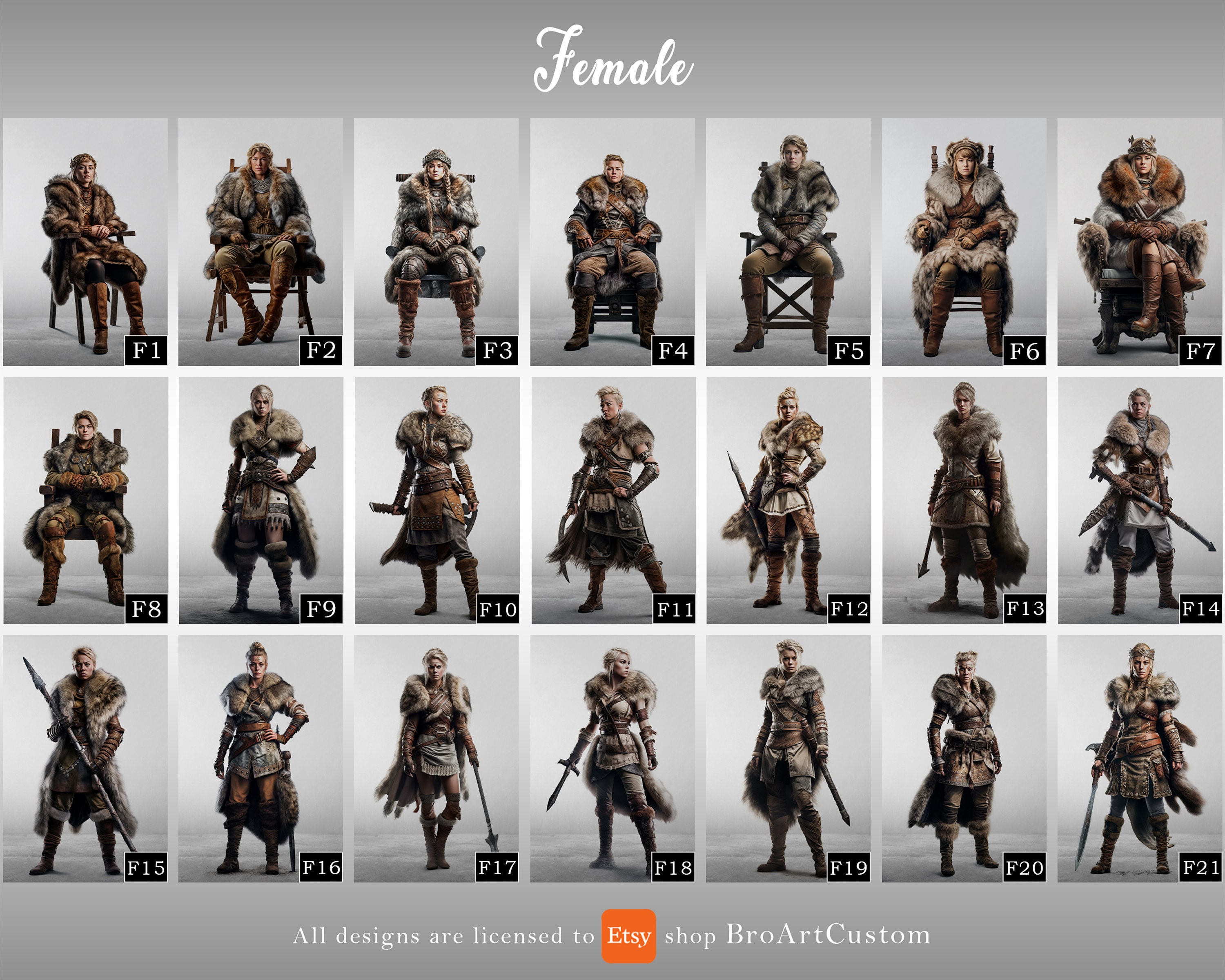 Custom Viking Couple Portrait From Photo | Custom Viking Portrait ...