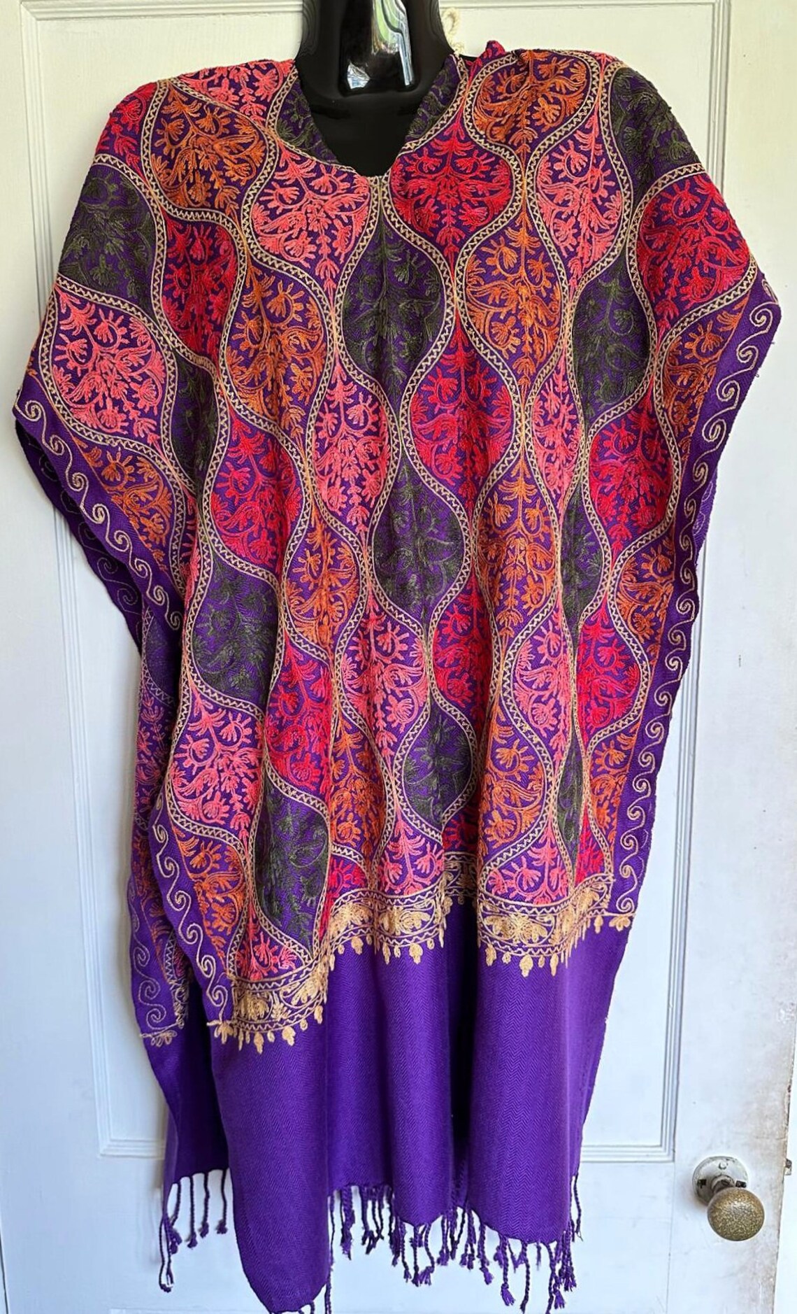 Pashmina 5-in-one Crop Top Reversible Poncho Shrug Shawl Cover-up Scarf ...