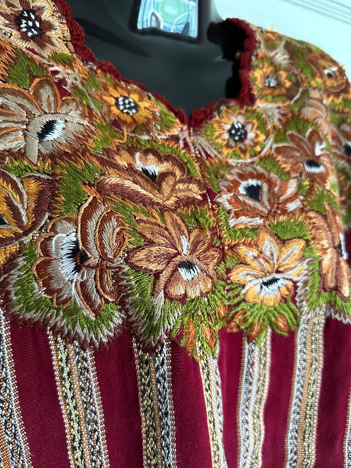 Huipil Guatemalan Mayan Blouse Back Strap Woven Handloom Textile ...