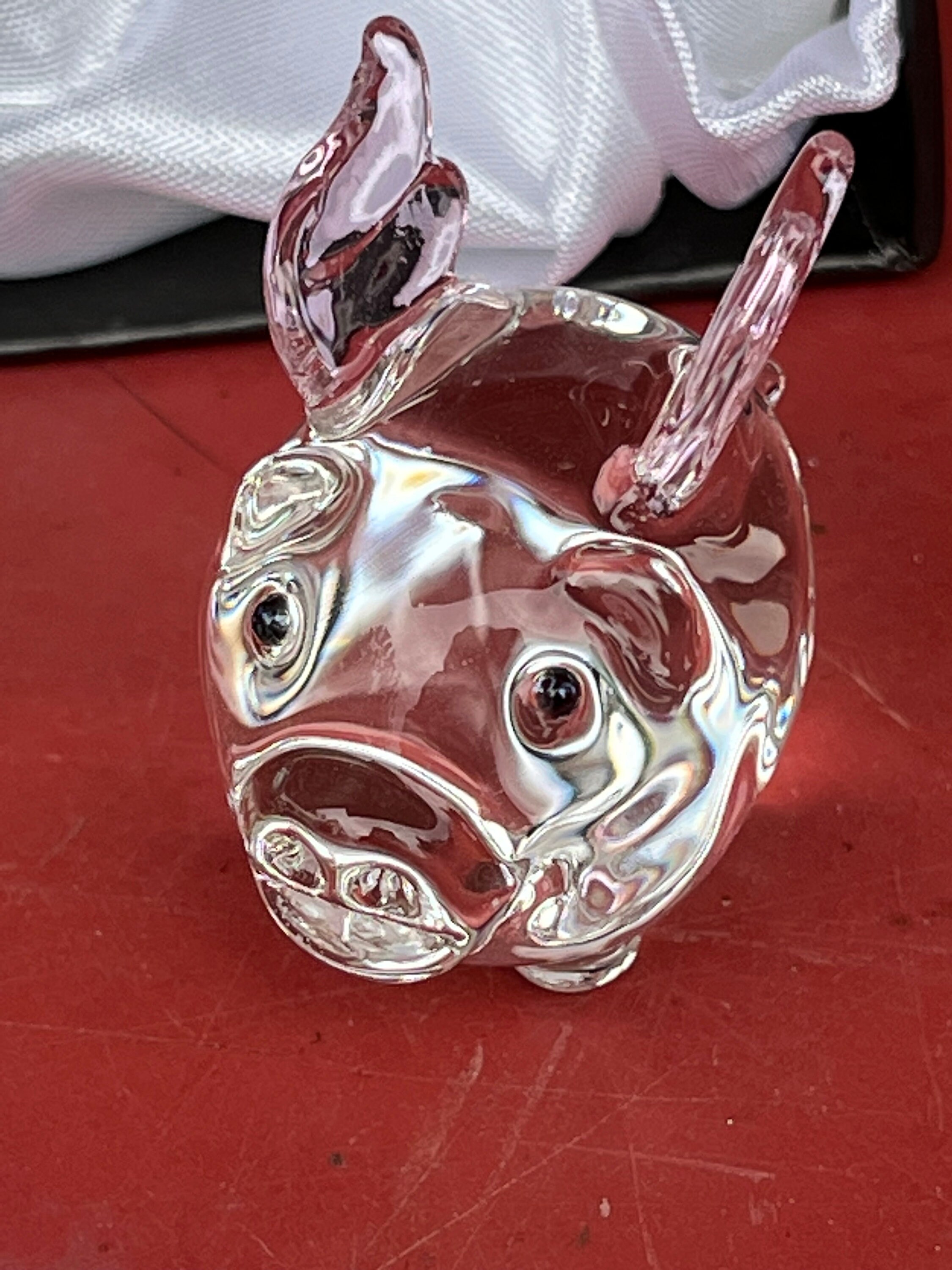 Pier 1 Imports, Miniature Glass Figurines, Penelope the Piggie Pig in ...