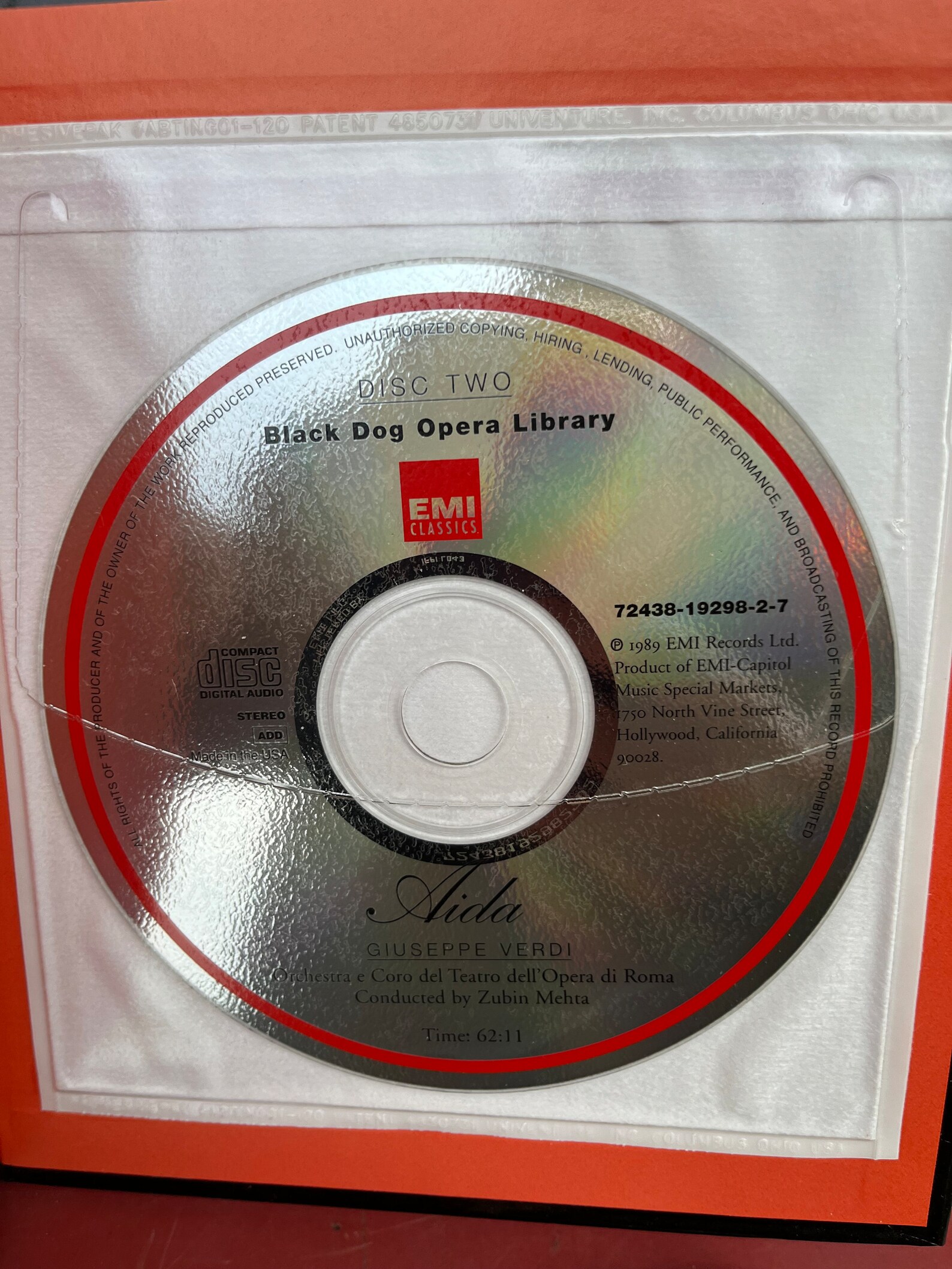 Aida Complete Opera Cds Set of 2 Includes Book, A Guide to Understand ...