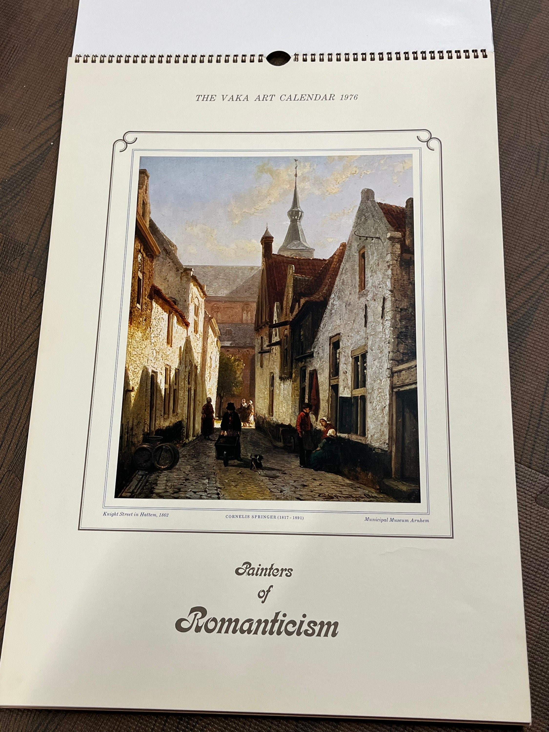 Calendar the Vaka Art Calendar 1976 Printed in Holland Painters of ...