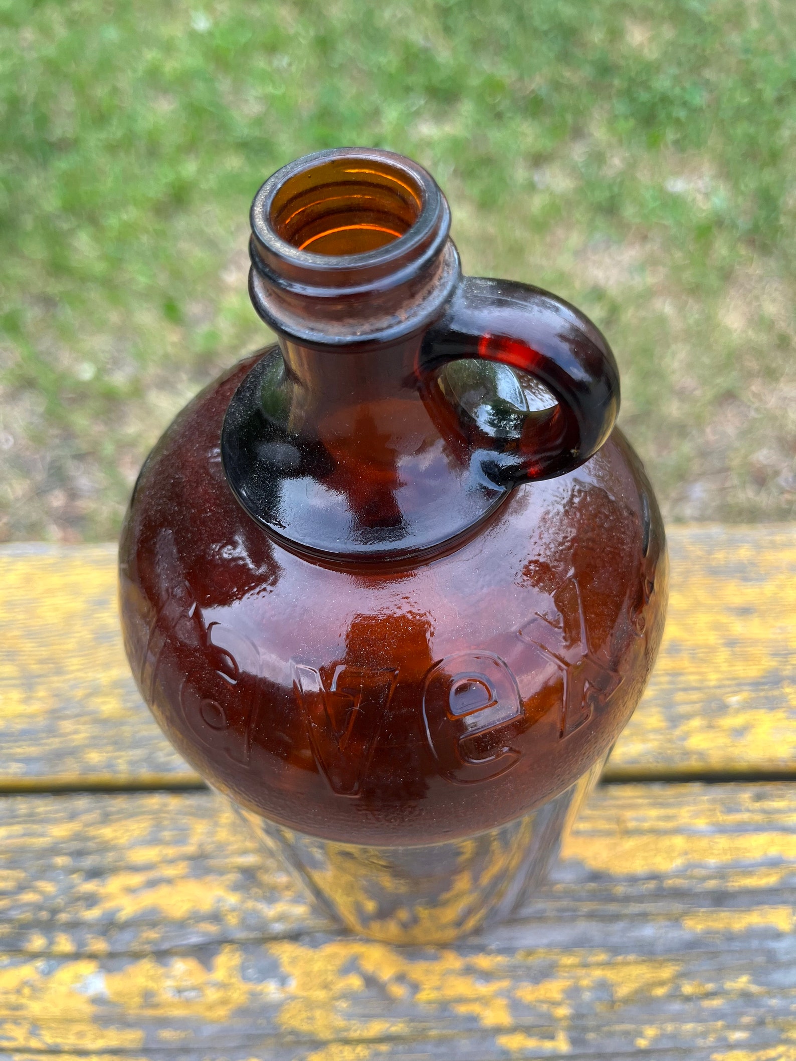 Javex Bottle Amber Jug Glass Advertisement Collectible 64 Oz - Etsy