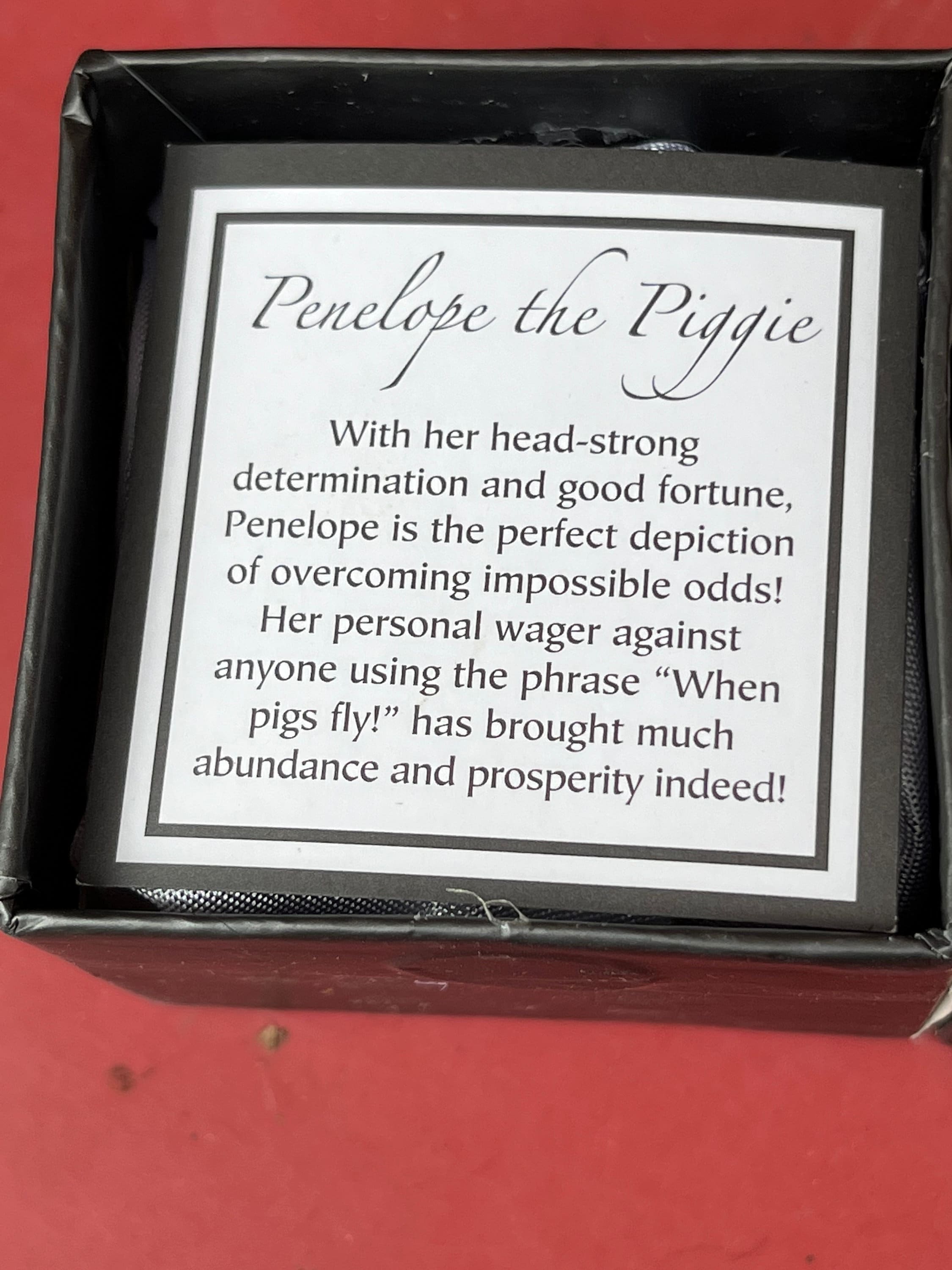 Pier 1 Imports, Miniature Glass Figurines, Penelope the Piggie Pig in ...