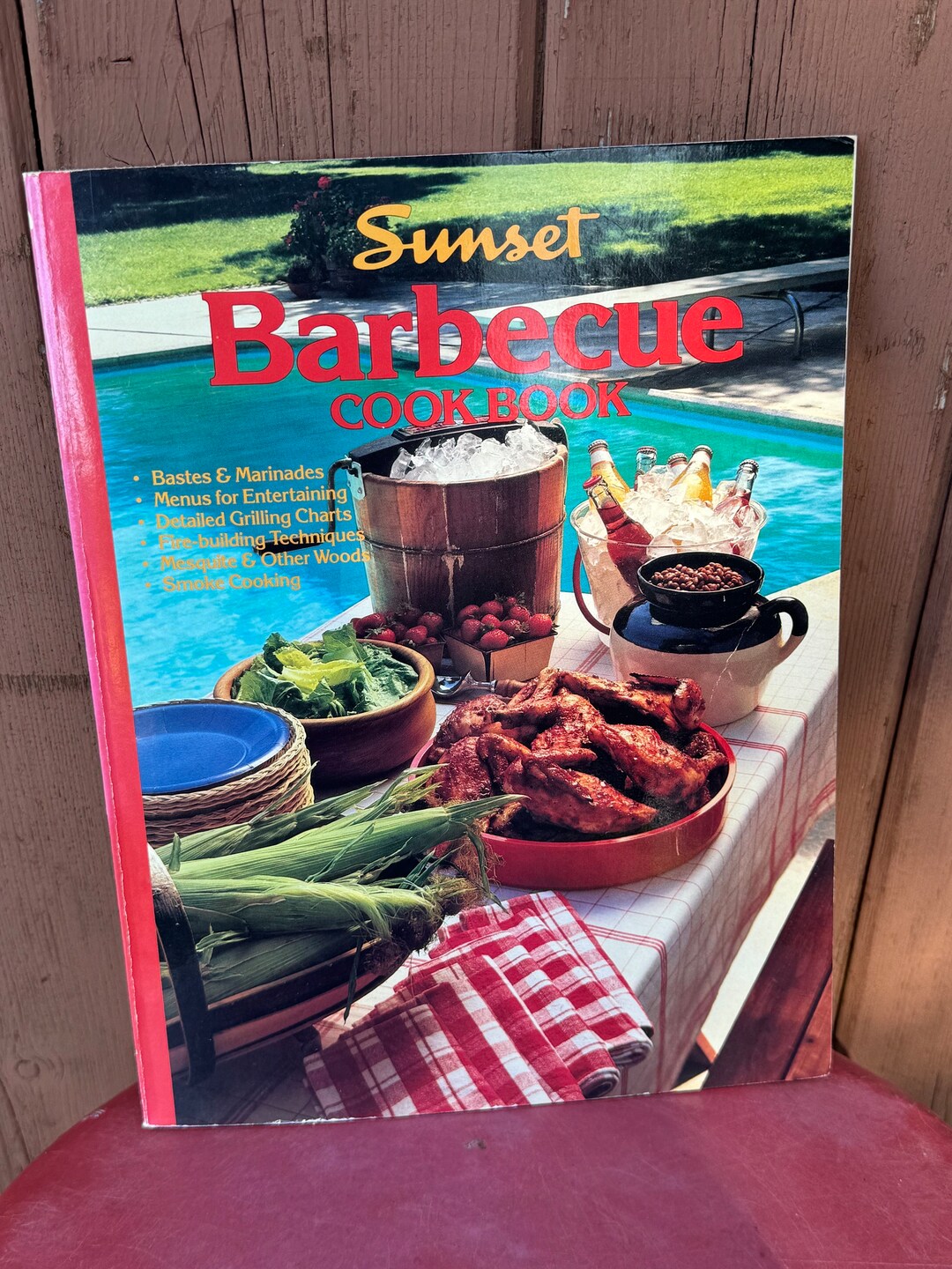 Cookbook Sunset Barbeque Recipes Hardcover Vintage Basic Barbequing - Etsy