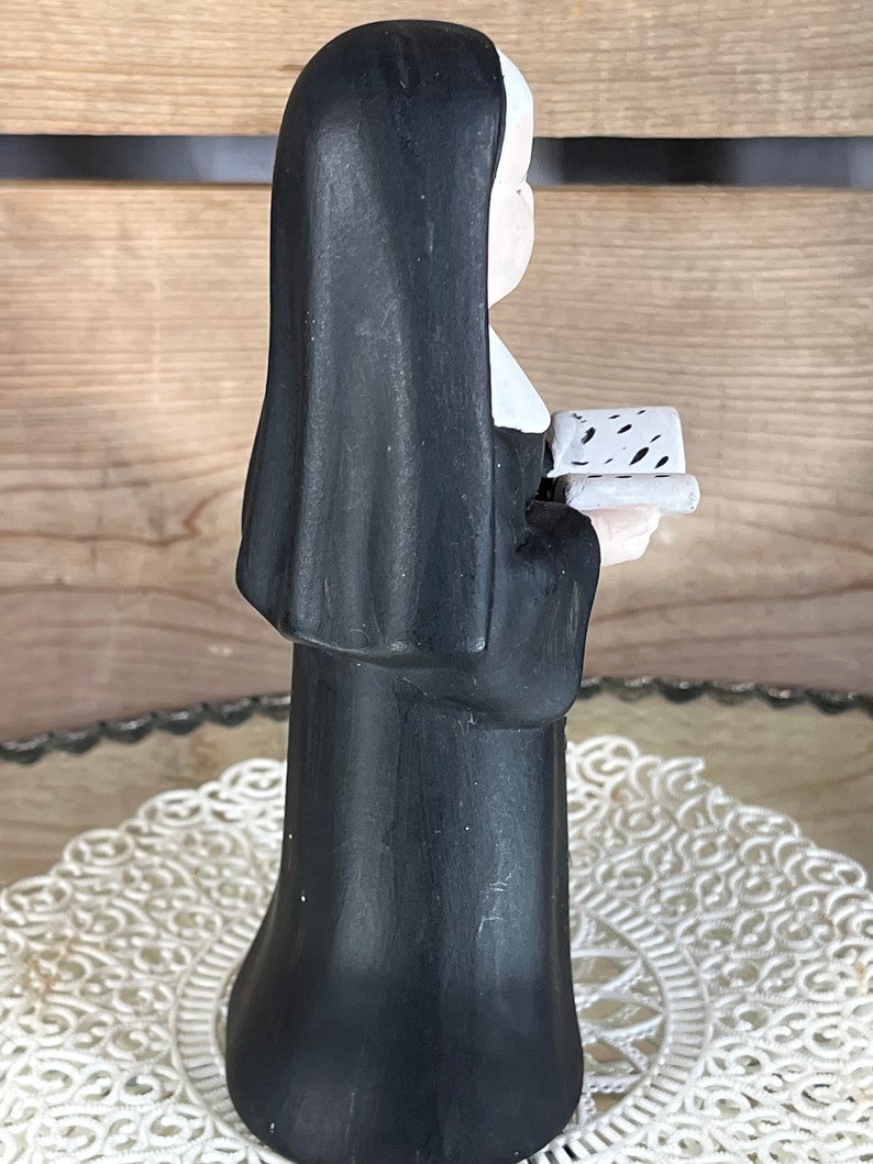 Nun Habit Hymn Book Rosary Holland Mold Figurine Vintage Sculpture ...