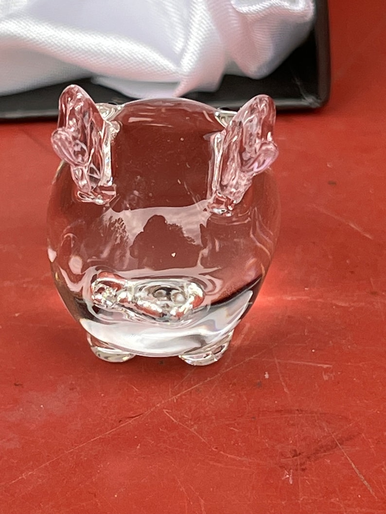 Pier 1 Imports, Miniature Glass Figurines, Penelope the Piggie Pig in ...