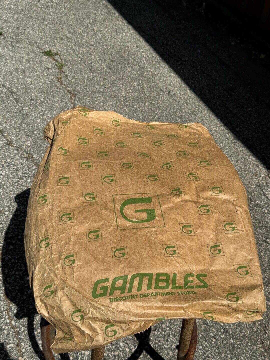 Gambles Department Store Shopping Brown Paper Bag Canada Vintage Sack ...