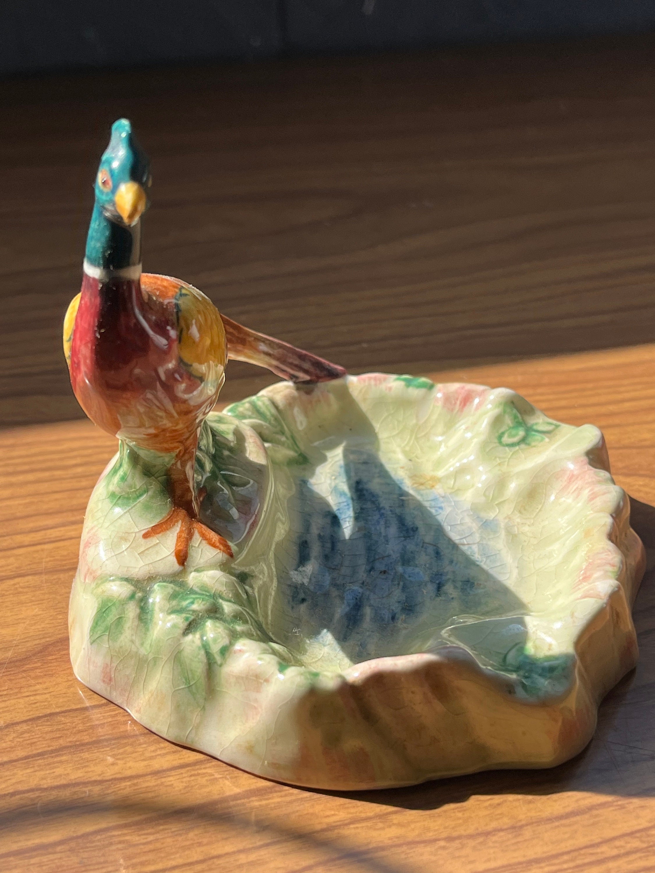 Ashtray Beswick Pheasant Figurine Bird Ashtray Vintage England Dish ...