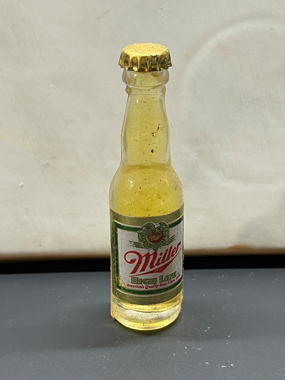 Miniature Miller Beer Bottle Industria Argentina 3" Tall Vintage Glass ...