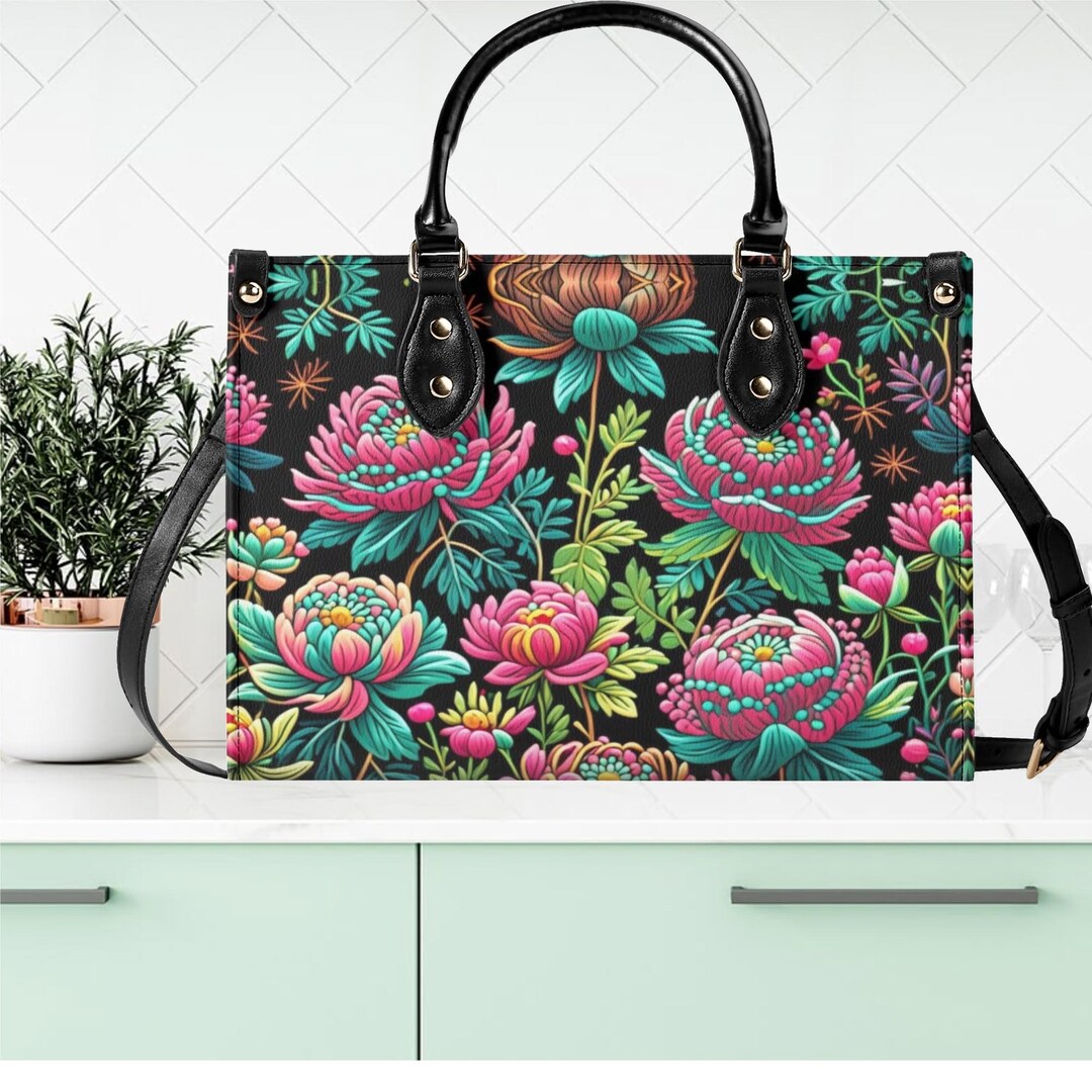 Luxury Women Vegan Leather Handbag Tote Beautiful Spring Summer Fall ...