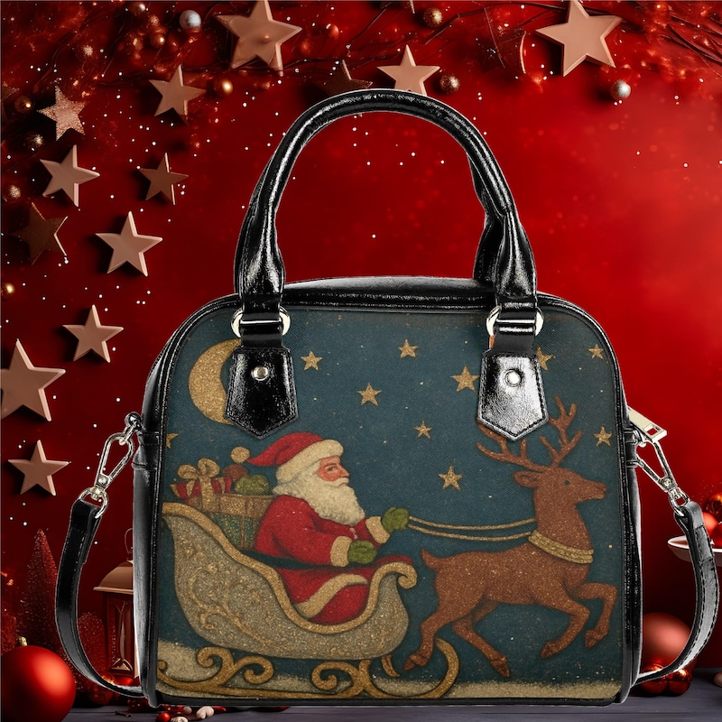 Christmas Design Handbags - Etsy UK