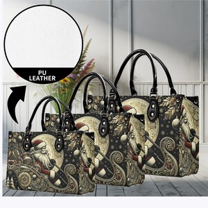 Luxury Women Vegan Leather Handbag Tote Beautiful Christmas Holiday ...