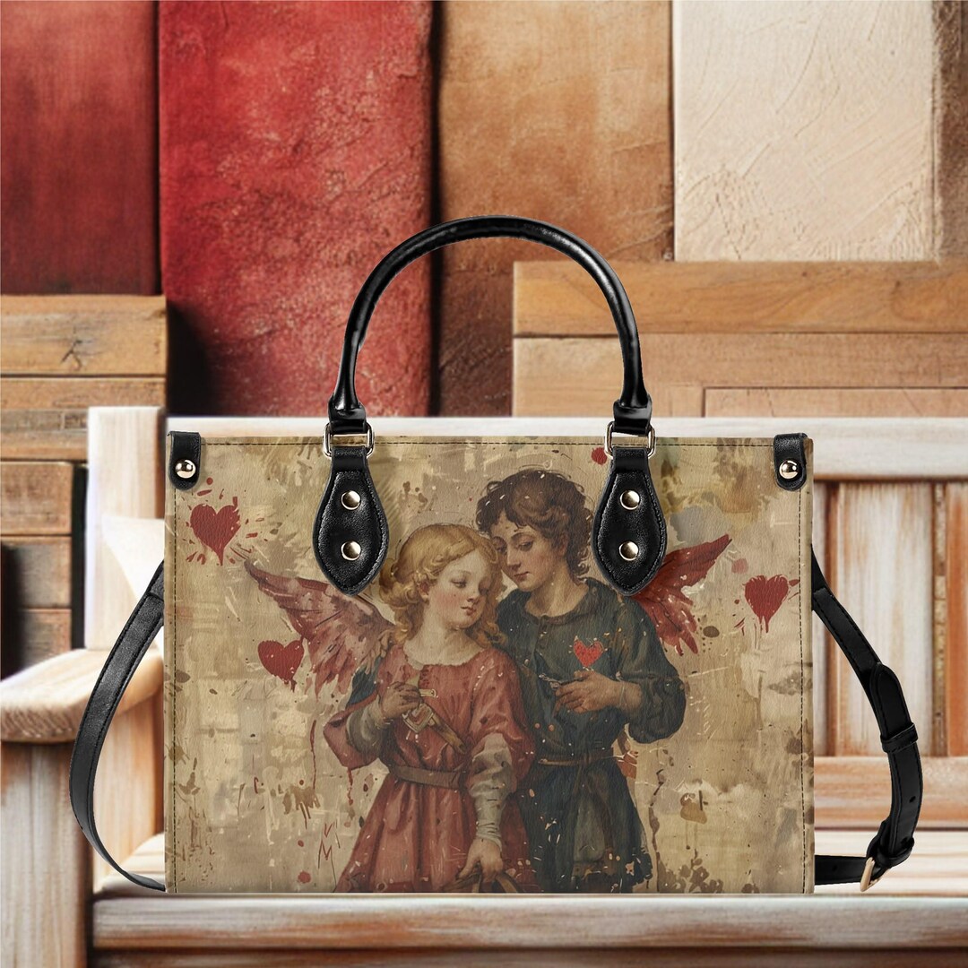Luxury Women Vegan Leather Handbag Tote Beautiful Valentines Day ...