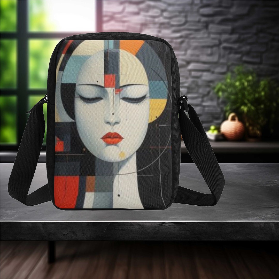 Cross-body Bag Phone Carrier Case Trendy Beautiful Abstract Women's ...