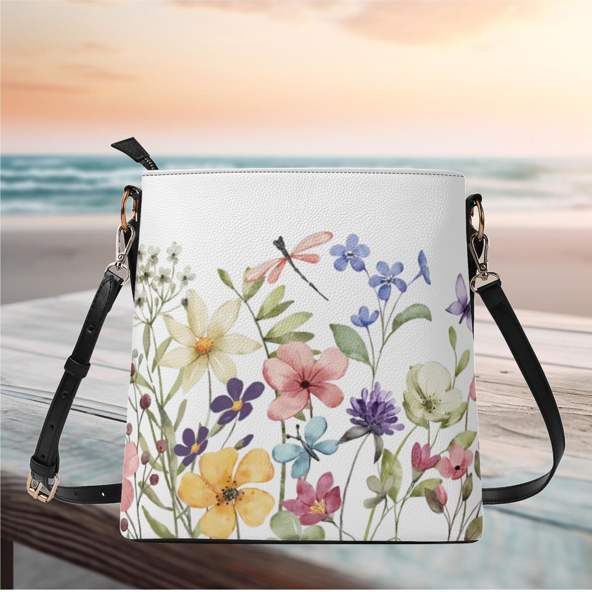 Women's PU Bucket Bag Shoulder Bag Purse Beautiful Cute Spring Summer ...