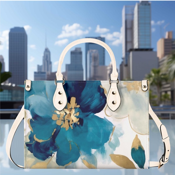 Floral Print Handbag - Etsy