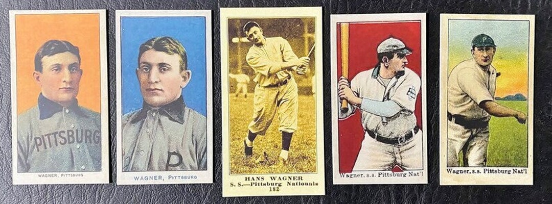 5 Card Lot Hans Wagner Reprint Mint 5 Cards - Etsy