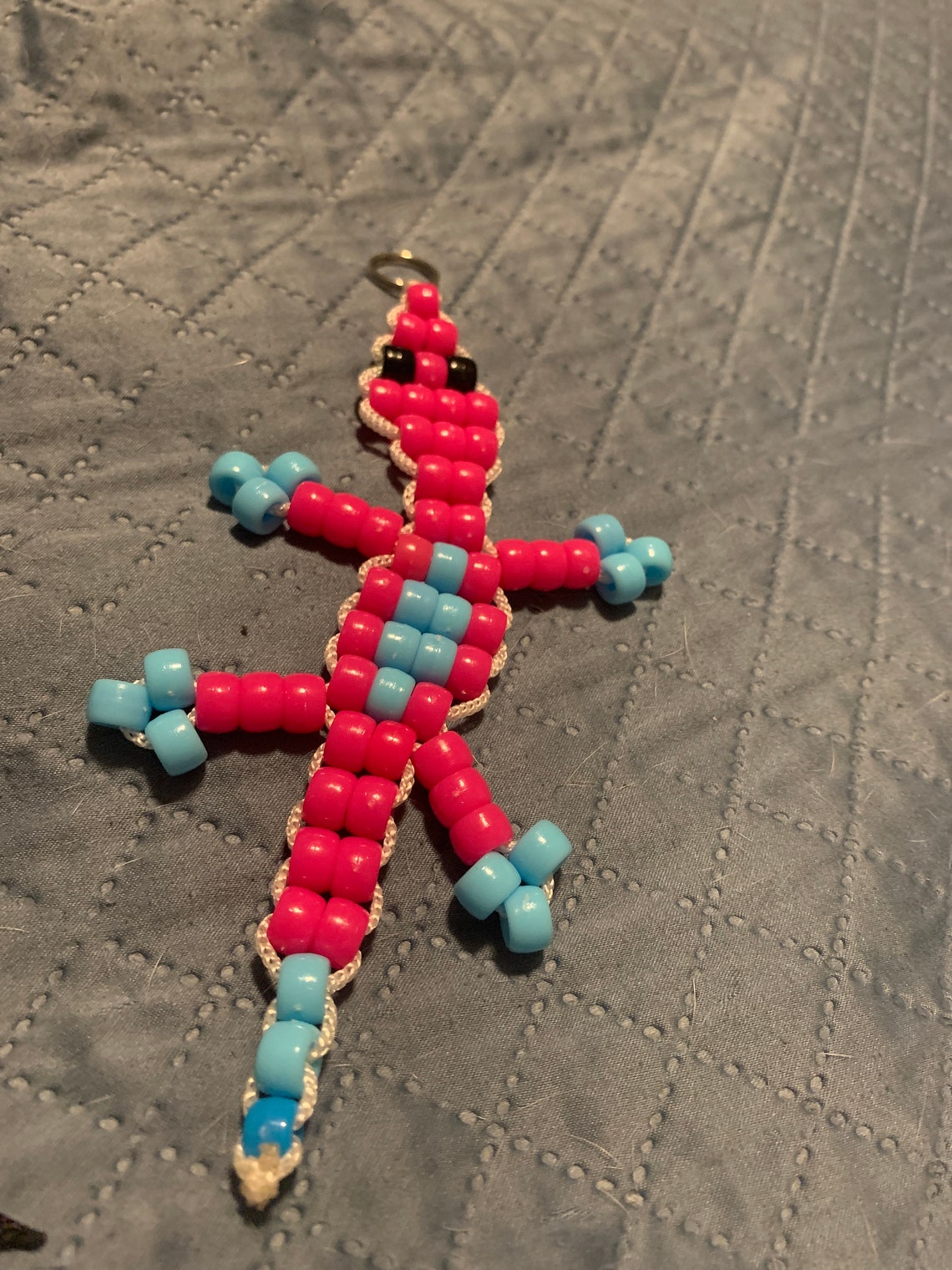 90s Beaded Lizard Keychains - Etsy