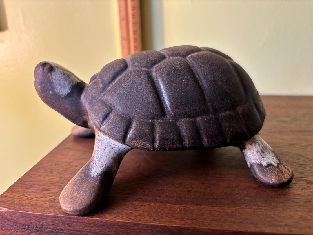 Vintage Studio Pottery Turtle Signed Daga - Etsy