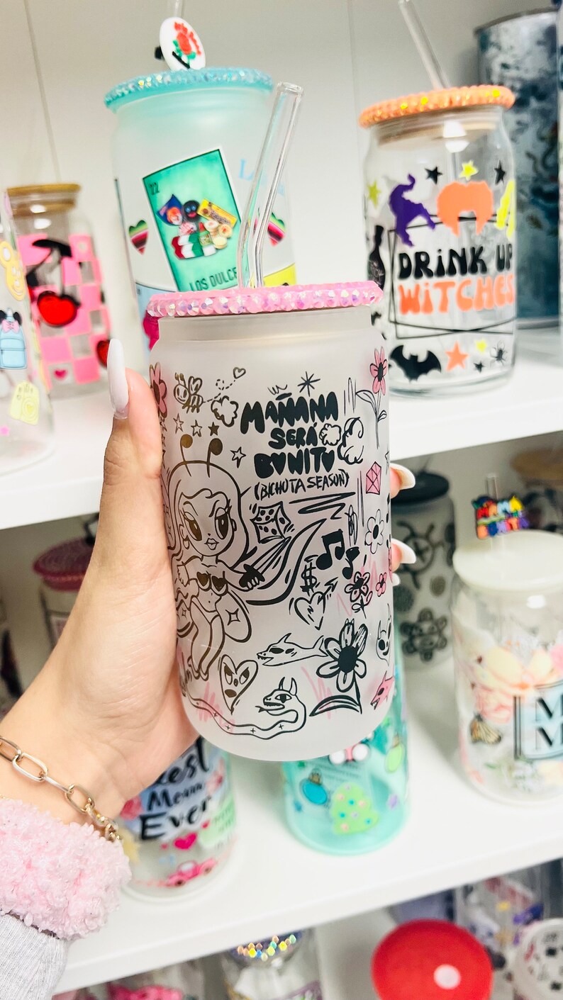 Karol G Cup | Mañana Sera Bonito | Bichota Season | Glass Cup - Etsy