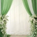 Green and White Digital Backdrop Curtains | School Colors Prom and ...