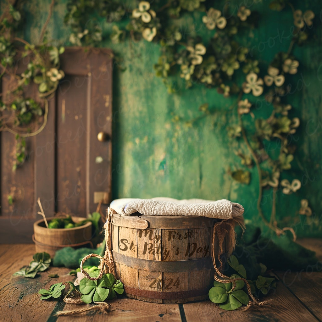 Saint Patricks Day Digital Backdrop My First St. Patty's Day 2024 ...