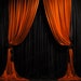 Black and Orange Digital Backdrop School Colors Prom and Graduation ...