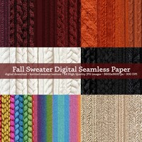 Christmas Knit Textures, Printable Christmas Sweater, Seamless Patterns ...