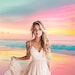 Pastel Beach Sunset Digital Backdrop: Coastal Photograph (JPG & PSD) - Etsy