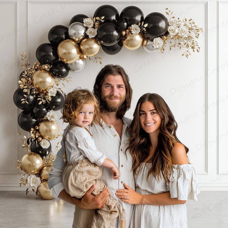 Digital Photography Party Backdrop | New Years Eve Digital Background ...