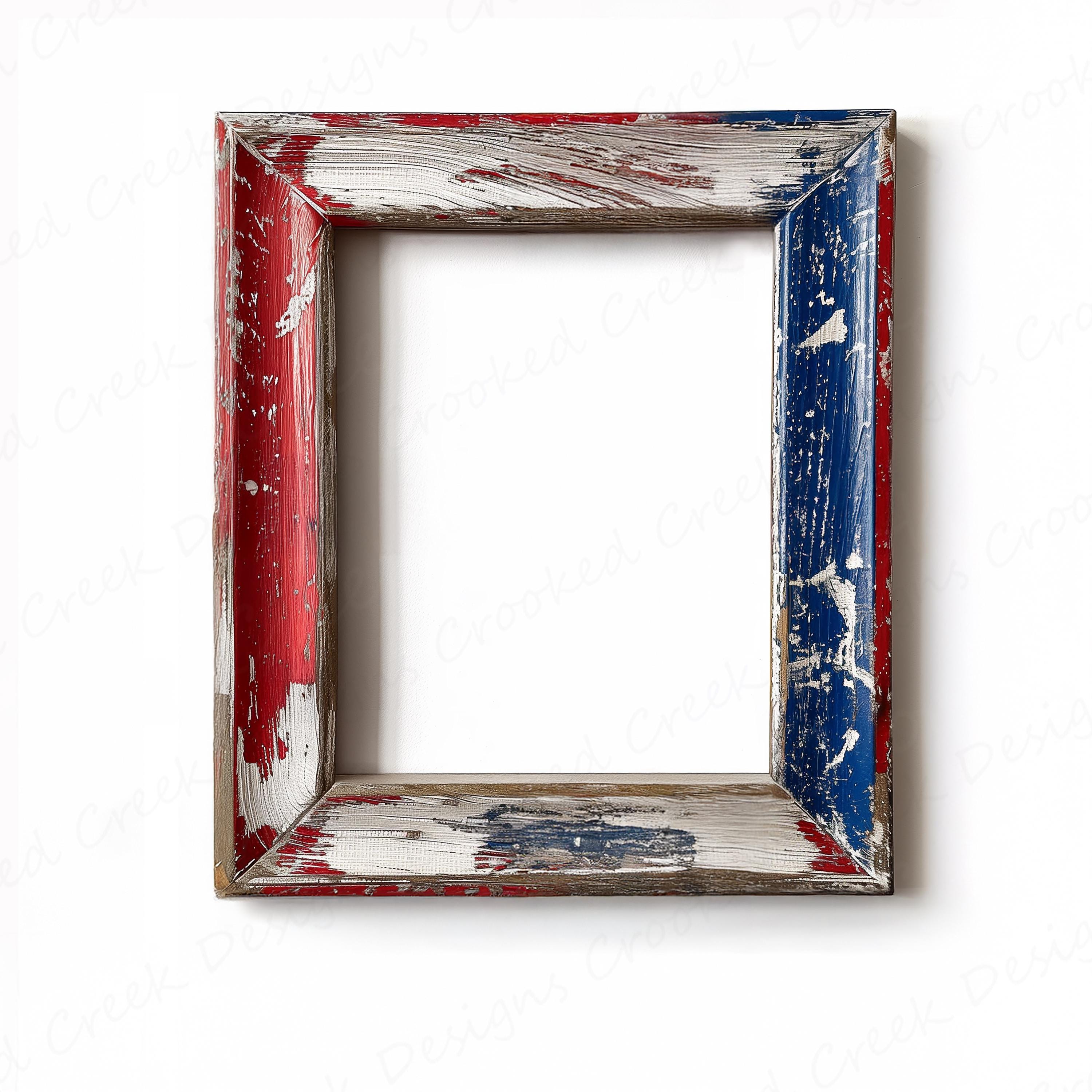 Digital 4th of July 8x10 Picture Frame Mockup Bundle Red White and Blue ...