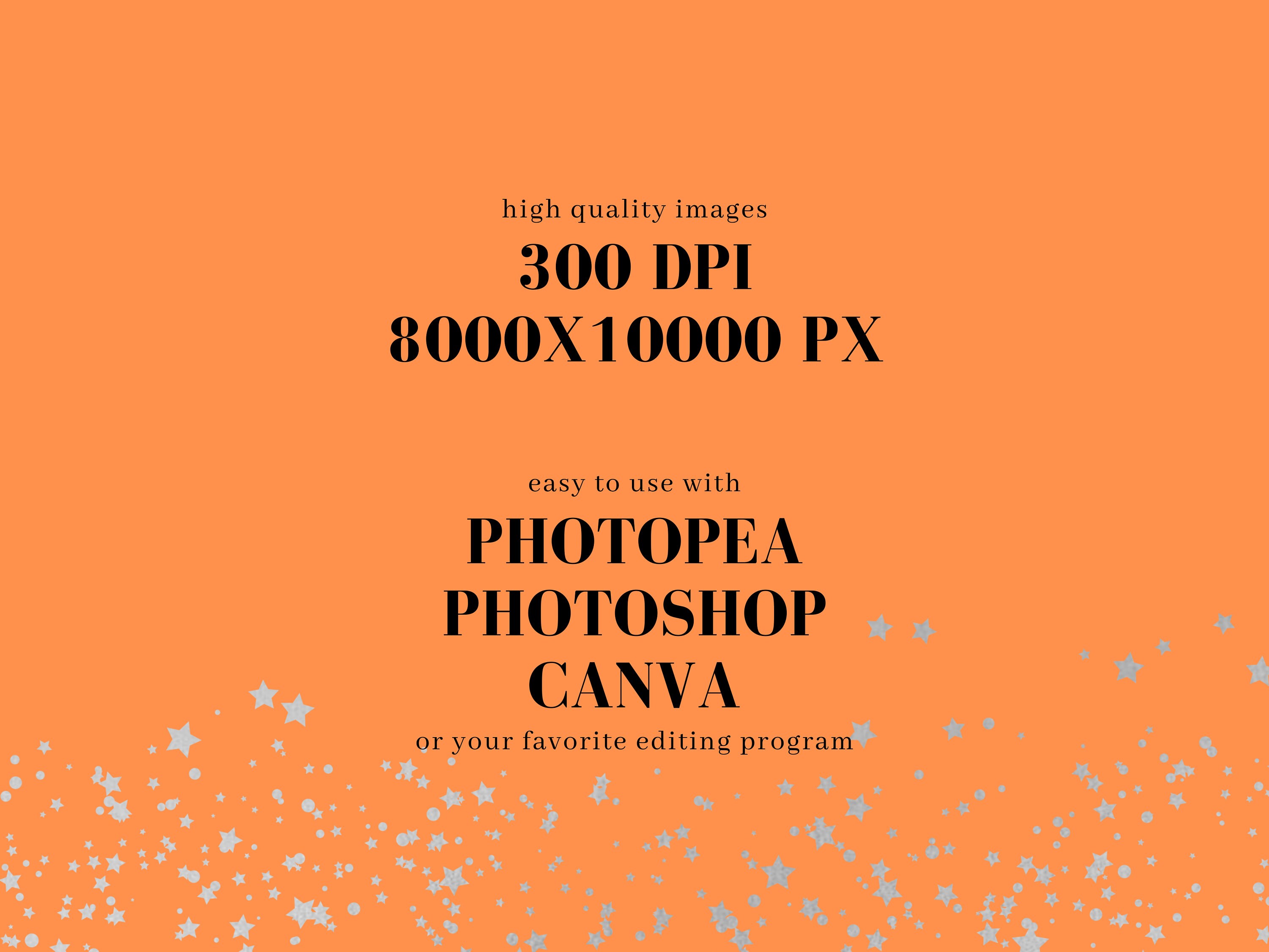 Black and Orange Digital Backdrop School Colors Prom and Graduation ...
