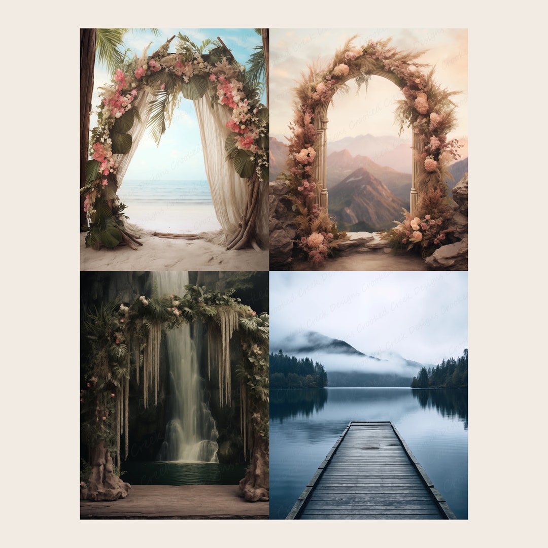Outdoor Photography Backdrops: Scenic Digital Backgrounds (JPG & PSD ...