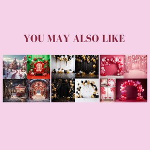 Pink and Red Party Digital Backdrop | Valentines Day & Birthday Hearts ...