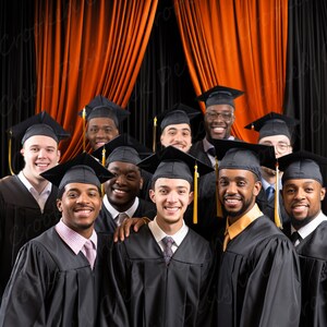Black and Orange Digital Backdrop | School Colors Prom and Graduation ...
