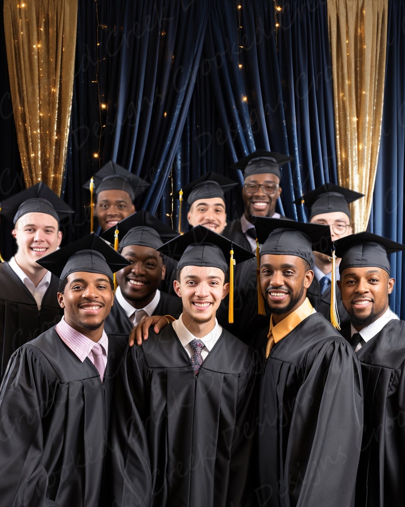 Colorful Curtain Digital Backdrop Bundle: Prom & Graduation (PSD, JPG ...