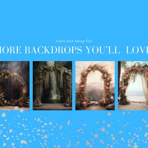 Light Blue Floral Curtain Digital Backdrop: Prom, Graduation (PSD, JPG ...