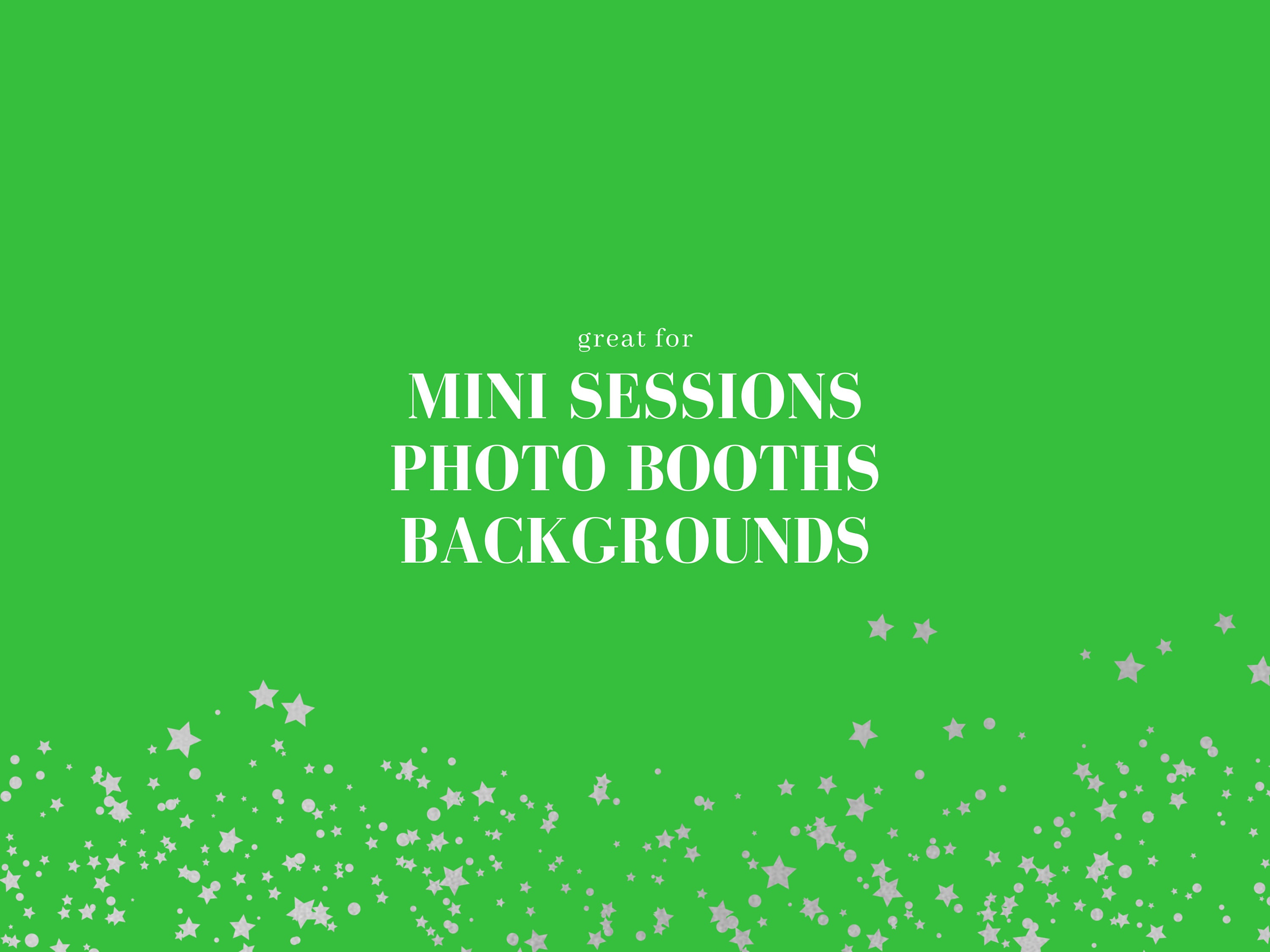 Green and White Digital Backdrop Curtains School Colors Prom and ...