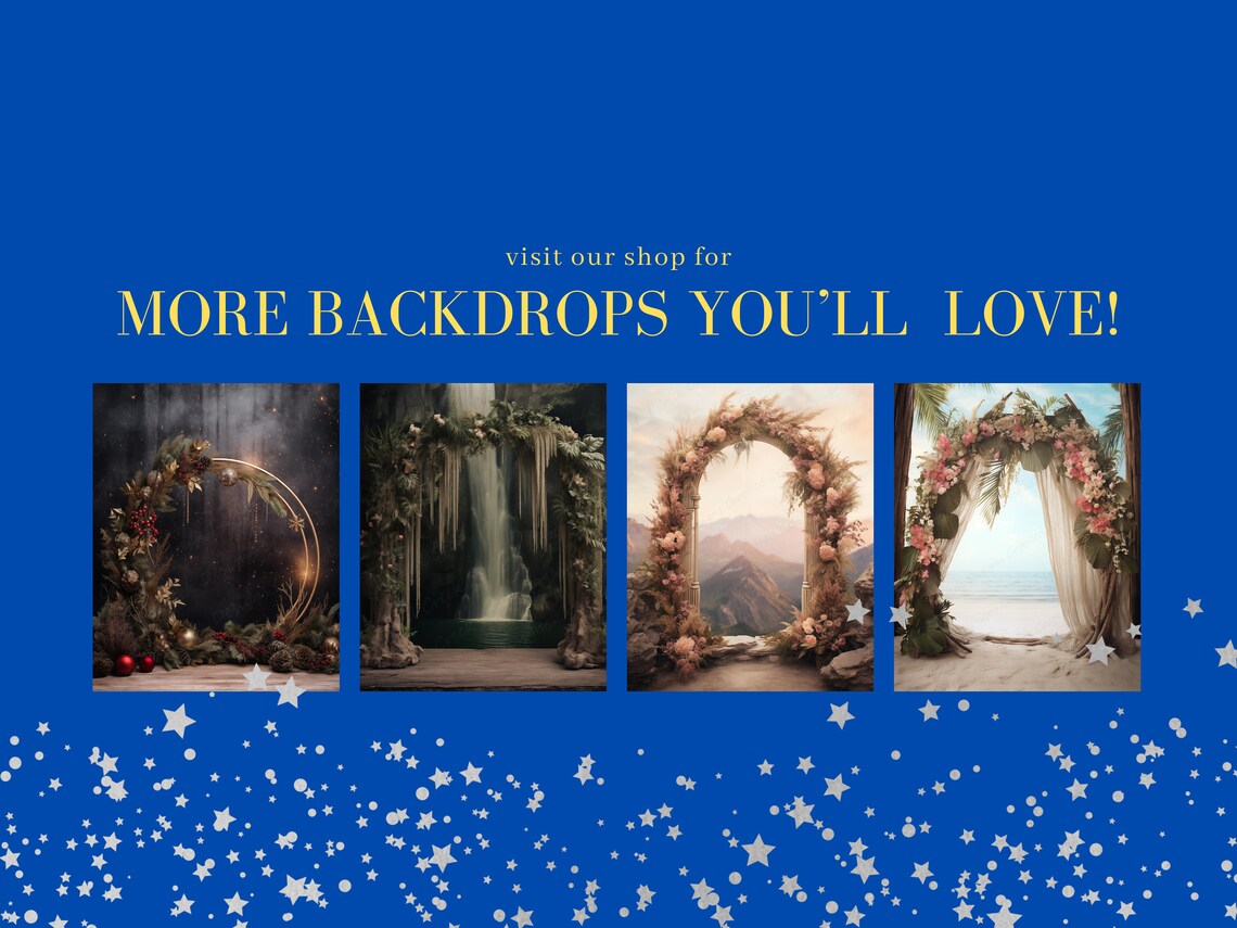 Navy Blue and Gold Digital Backdrop School Colors Prom and Graduation ...