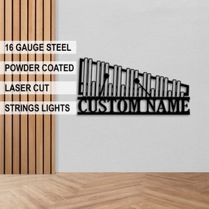 Custom Marimba Musical Instrument Metal Wall Art Led Light ...