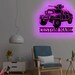 Custom Humvee Metal Wall Art LED Light, Personalized Humvee Driver Name ...