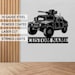 Custom Humvee Metal Wall Art LED Light, Personalized Humvee Driver Name ...
