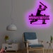 Custom Cricket Metal Wall Art Led Light, Personalized Cricket Player ...