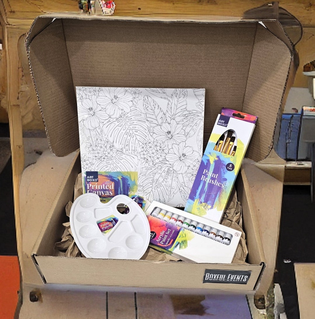 Printed Canvas Painting Kit: Create Stunning Artwork - Etsy