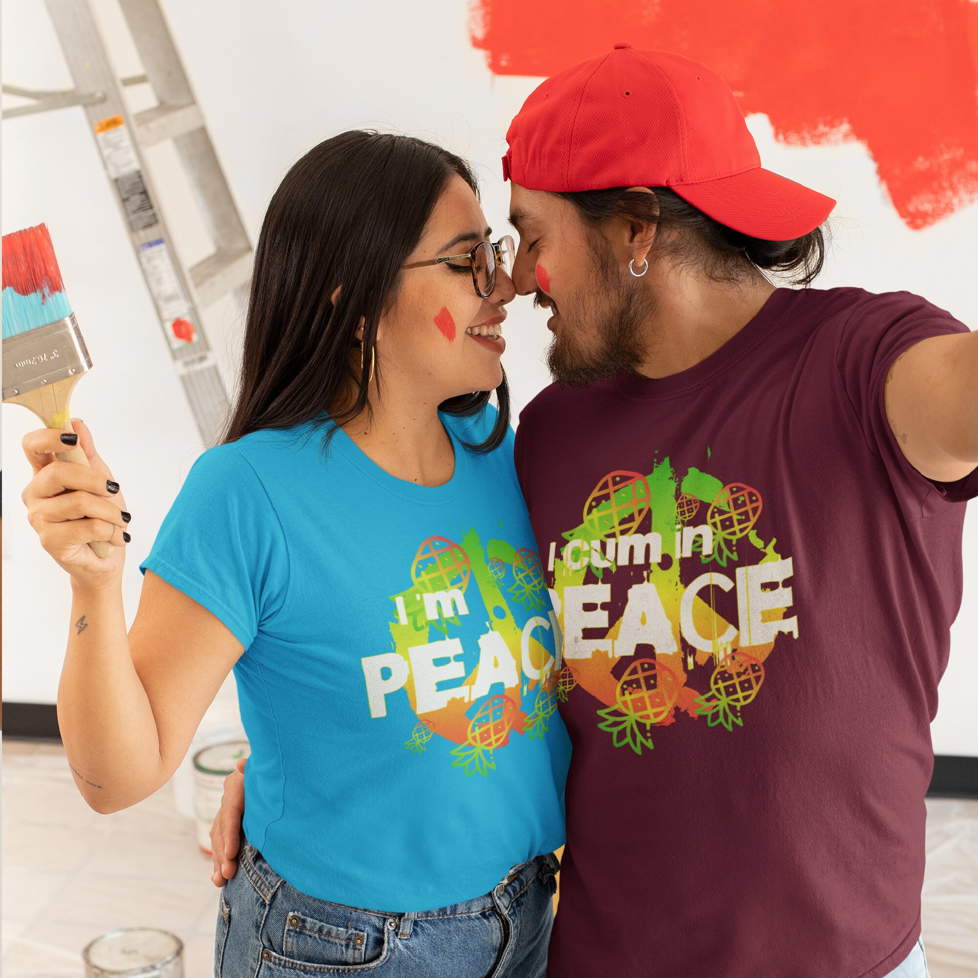 Come in Peace Upside Pineapple Swinger T-shirt, IYKYK Tee, Cum in Peace, Funny Graphic Tee - Etsy