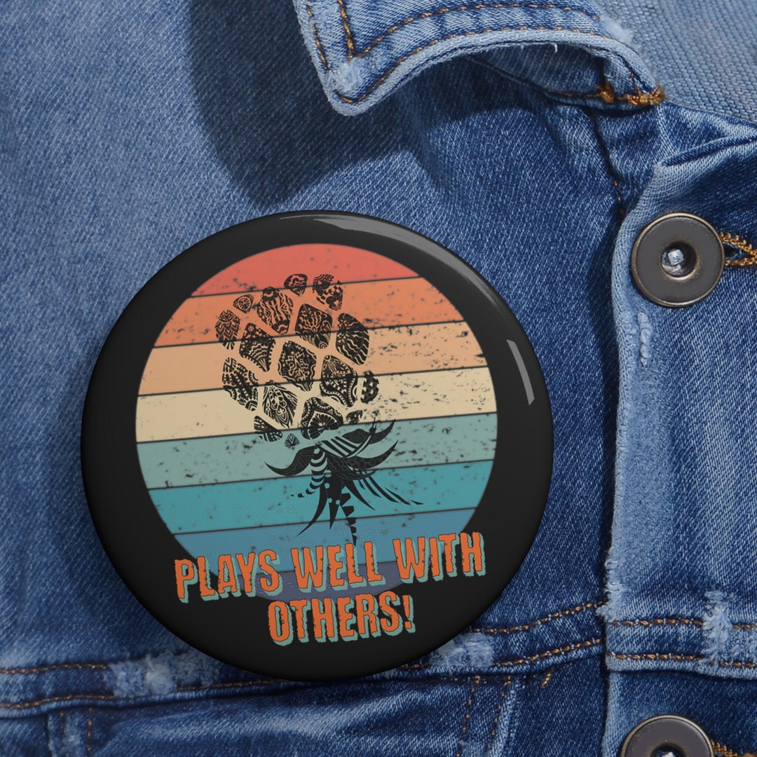 Upside Down Pineapple Pin, Plays Well With Others, Lapel Pin, Swingers ...