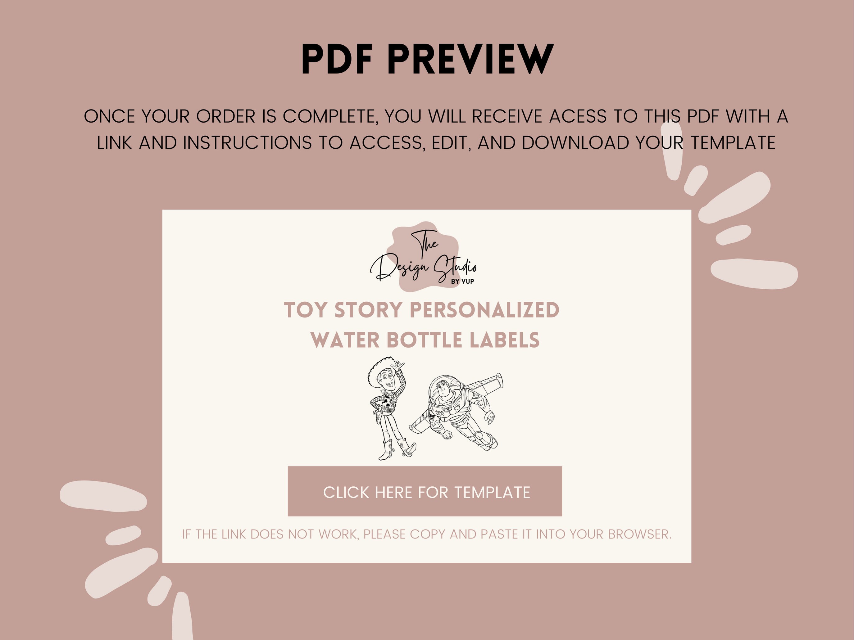 Toy Story - Water Bottle Labels - Etsy