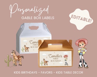 Two Infinity and Beyond Toy Story Birthday Gable Box Labels Toy Kids ...